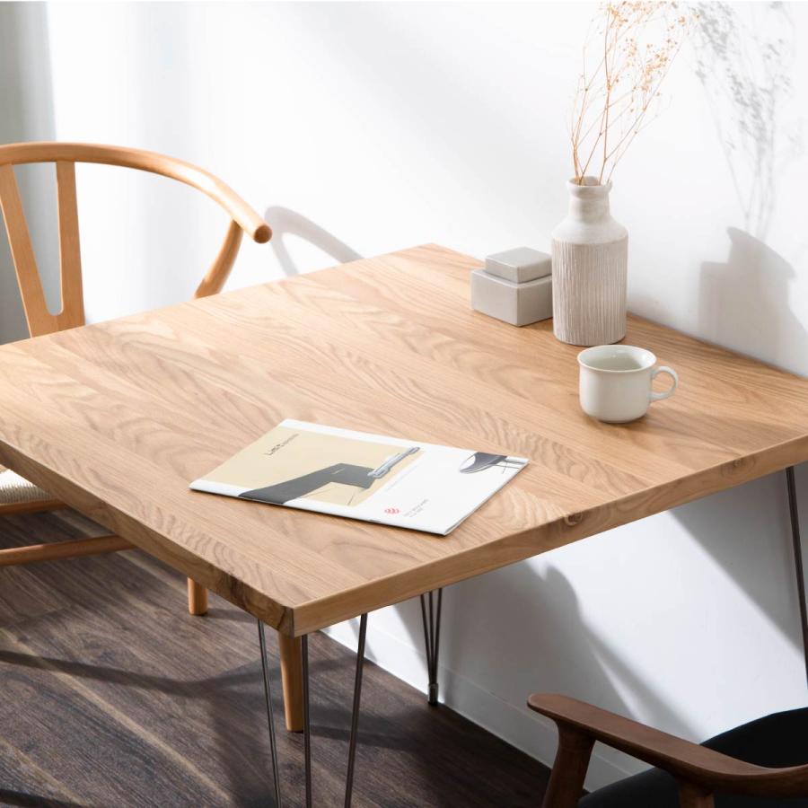 tac INTERIOR ダイニングテーブル 2人用 リビングテーブル 北欧 80cm 幅 2人掛け おしゃれ カフェテーブル アイアン脚 食卓 コンパクト : tac INTERIORヤフー ...