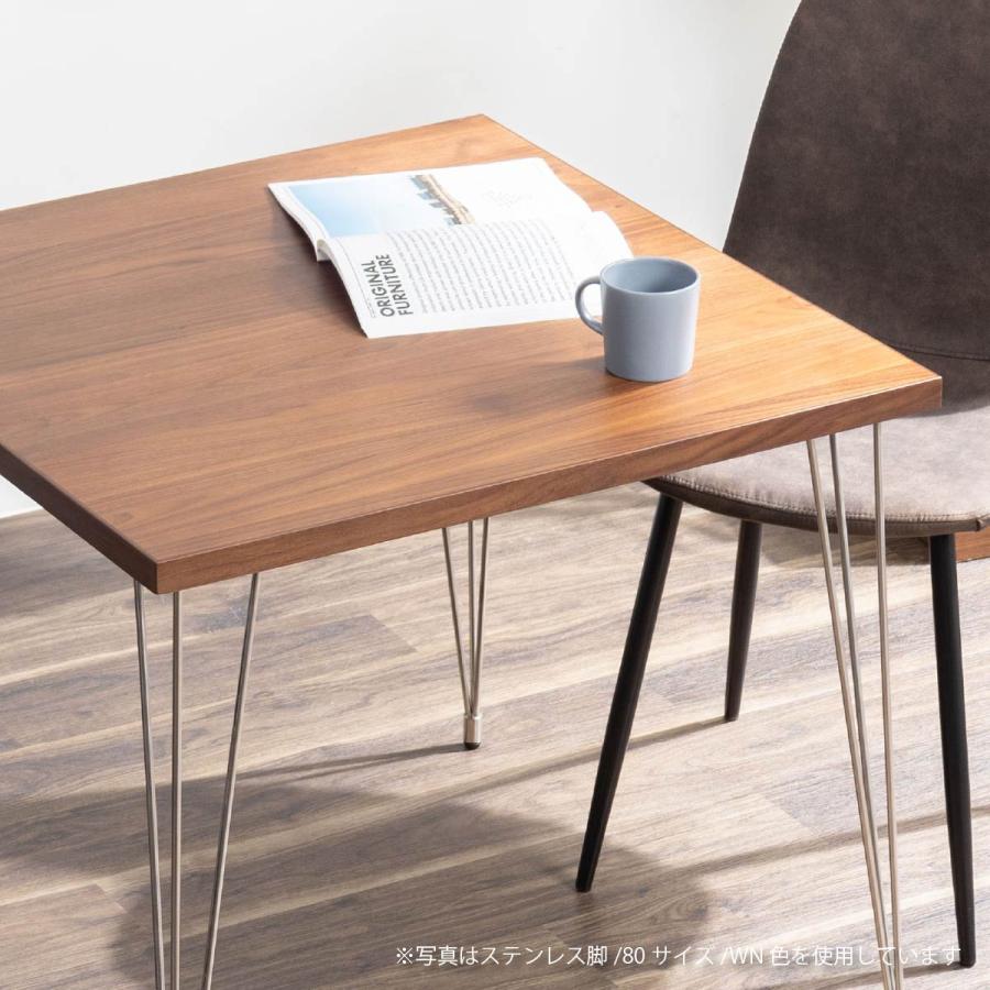 tac INTERIOR ダイニングテーブル 2人用 正方形 リビングテーブル 北欧 80cm 幅 2人掛け おしゃれ カフェテーブル ステンレス脚 食卓 コンパクト ホワイト : tac ...