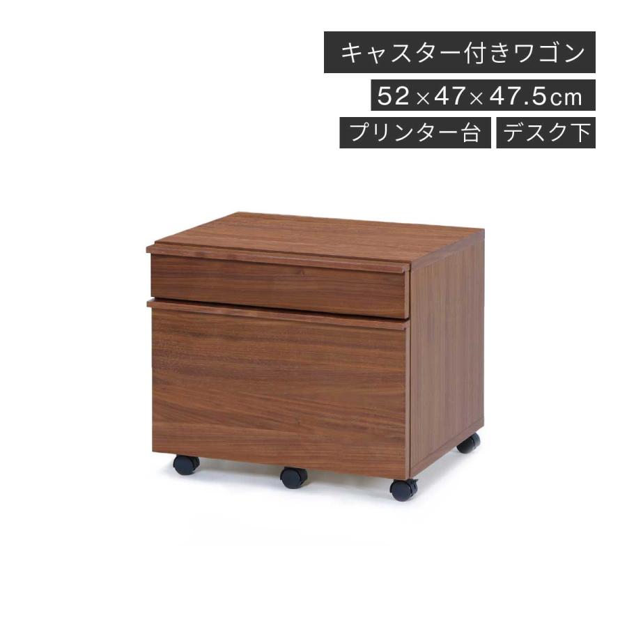シギヤマ家具工業 デスクワゴン プリンターワゴン キャスター付き サイドワゴン 収納 引き出し A4ファイル 書類 木製 完成品 サイドキャビネット デスク下収納 大人 : tac ...