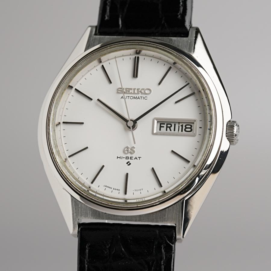 Grand Seiko 【OH済】1971年製 グランド セイコー 5646-7010 56GS メダリオン ハイビート 日付 曜日 自動 ヴィンテージ : 立花時計店 - 通販 ...