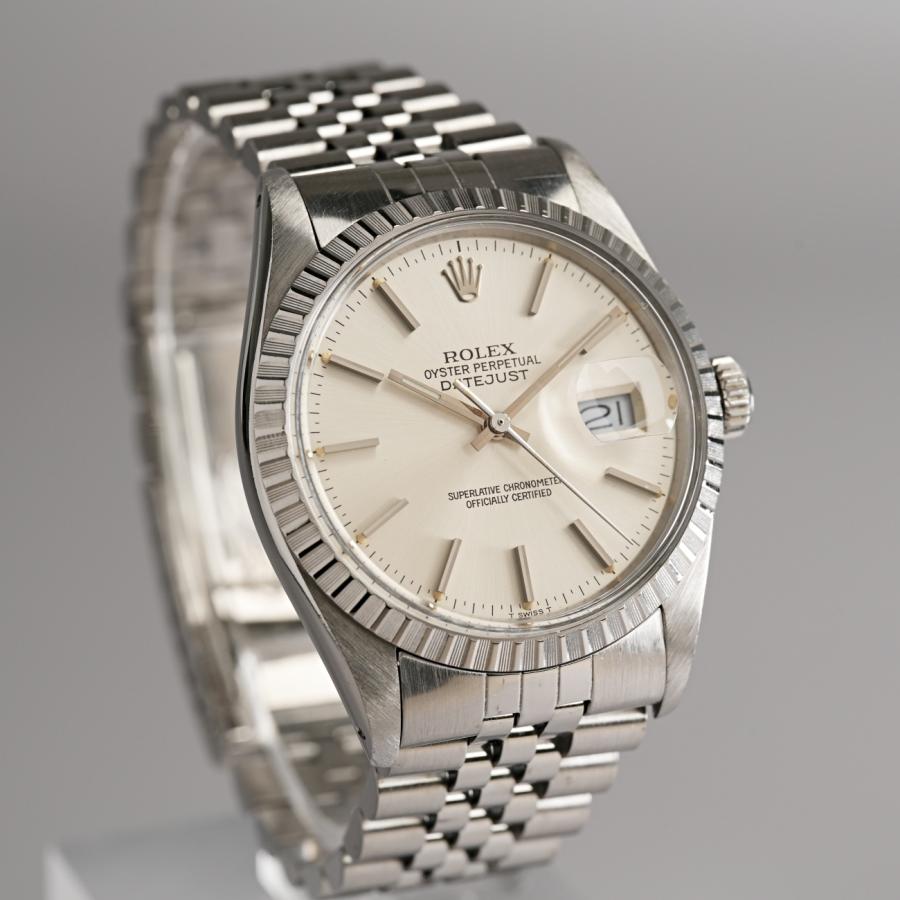 デイトジャスト 【OH済】1987年 ロレックス 16030 エンジンターンドベゼル SS ポストヴィンテージ : 立花時計店 - 通販 ...