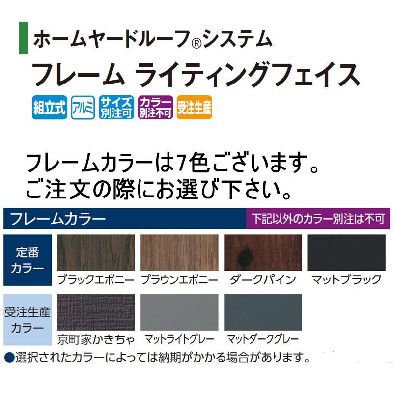 タカショー ホームヤードルーフ システムフレーム ライティングフェイス ローボルト12V (LED:青色 サイズ:W2000 H3000) ※フレームカラー選択 : ザ・タッキーYahoo!店 ...