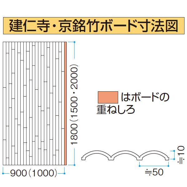 タカショー エバーバンブー エバー建仁寺 さらし竹ボード100 (EV-61L 28226500) W1000×H2000 : yuas001662 : ザ・タッキーYahoo!店 - 通販 ...