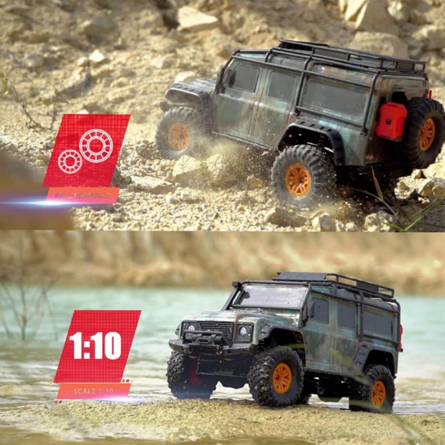 VGEBY 1/10 RC 4WD クローラー 2.4GHZ つや消しリモコン オフロード車 センシティブコントロール ラジコンカー 14歳以上の子供 : タクトショップ - 通販 ...