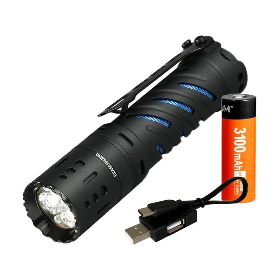 acebeam e70 al mini cri led flashlight -2000 lumens -up to 153 meters throw : ys0000047439867684 ...