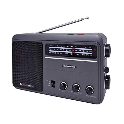 C. Crane CCRadio - EP PRO AM FM Battery Operated Portable Analog Radio ...