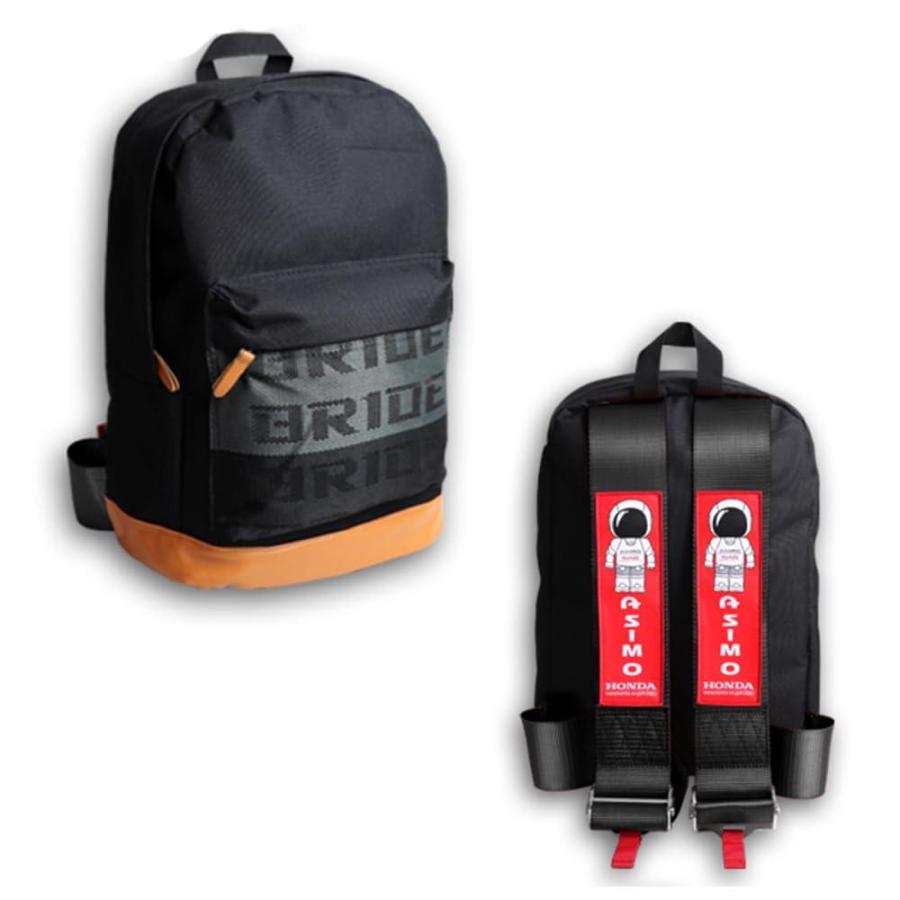 W-POWER JDM Bride Racing Laptop Travel Backpack Brown Bottom with ...