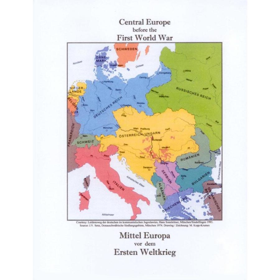 Gifts Delight Laminated 24x31 Poster: Ww1 - Europe Map no Borders ...