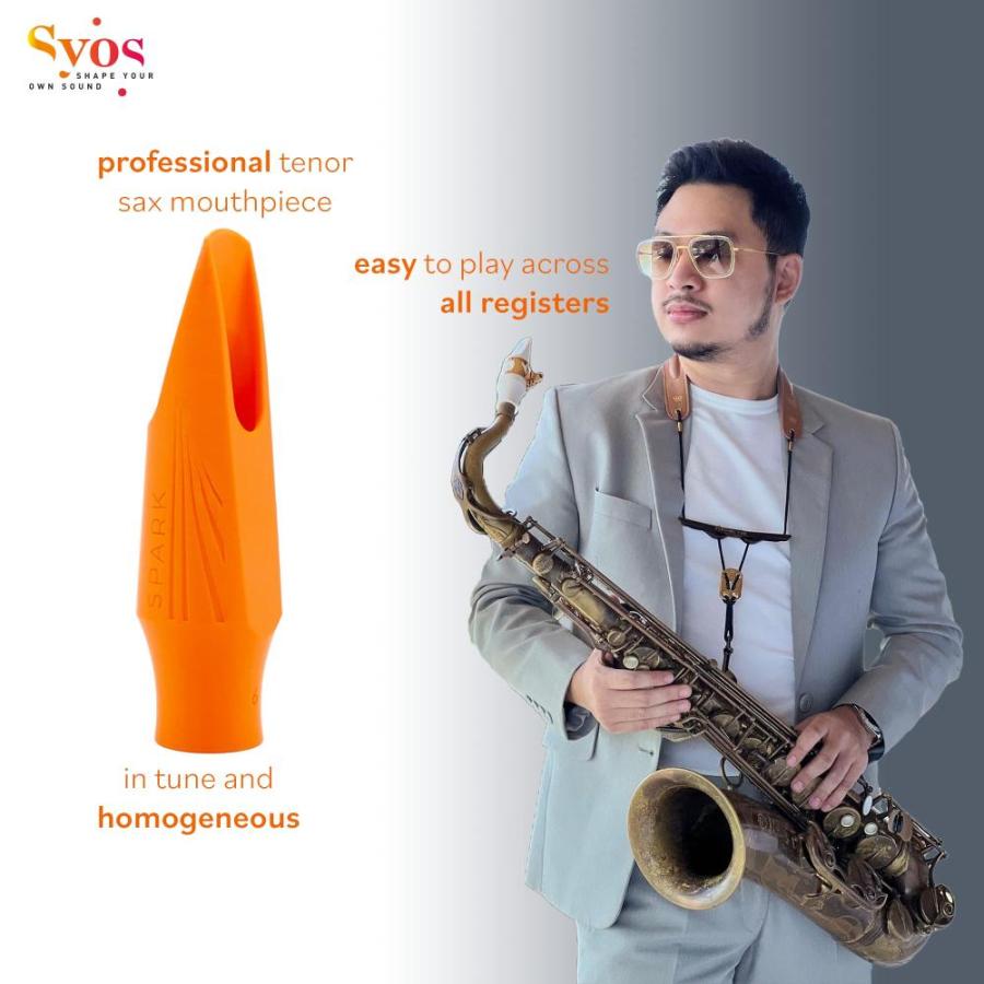 Syos テナーサックス マウスピース スパークモデル 8チップオープニング ファントムブルー テナーサックスの音を上げる 遊びやすい 明るくパワフル : タクトショップ - 通販 ...