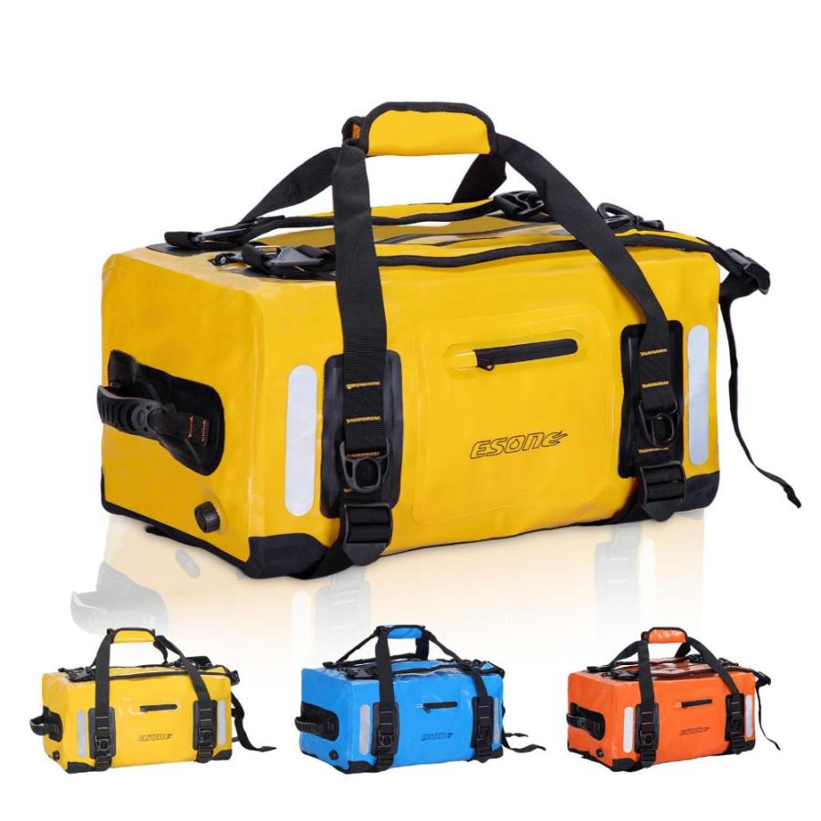 ESONE 防水ダッフルバッグ 男女兼用 40L/60L/90L Lサイズ 旅行用 内側ドライウェットセパレーションポケット付き 調節可能な ...