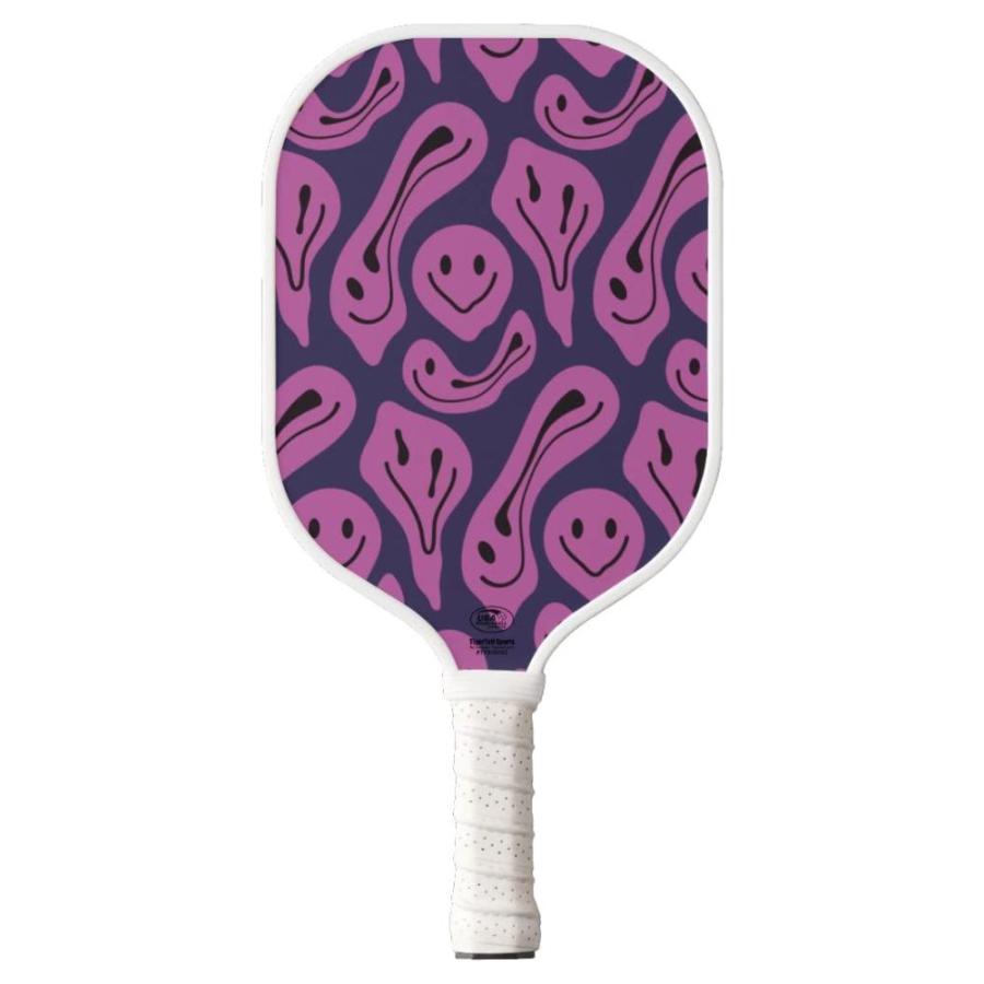 TigerTail Sports Distorted Purple Smileys Colorful Design Pickleball ...