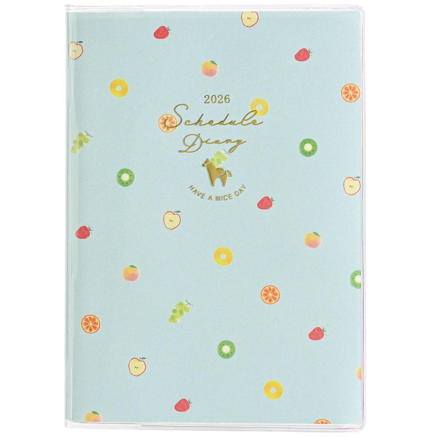 クツワ（KUTSUWA） 2026年 カラーインデックス手帳 A6週間 フルーツブルー 124SHA : 文具店TAG ONLINE Yahoo!店 - 通販 - Yahoo!ショッピング