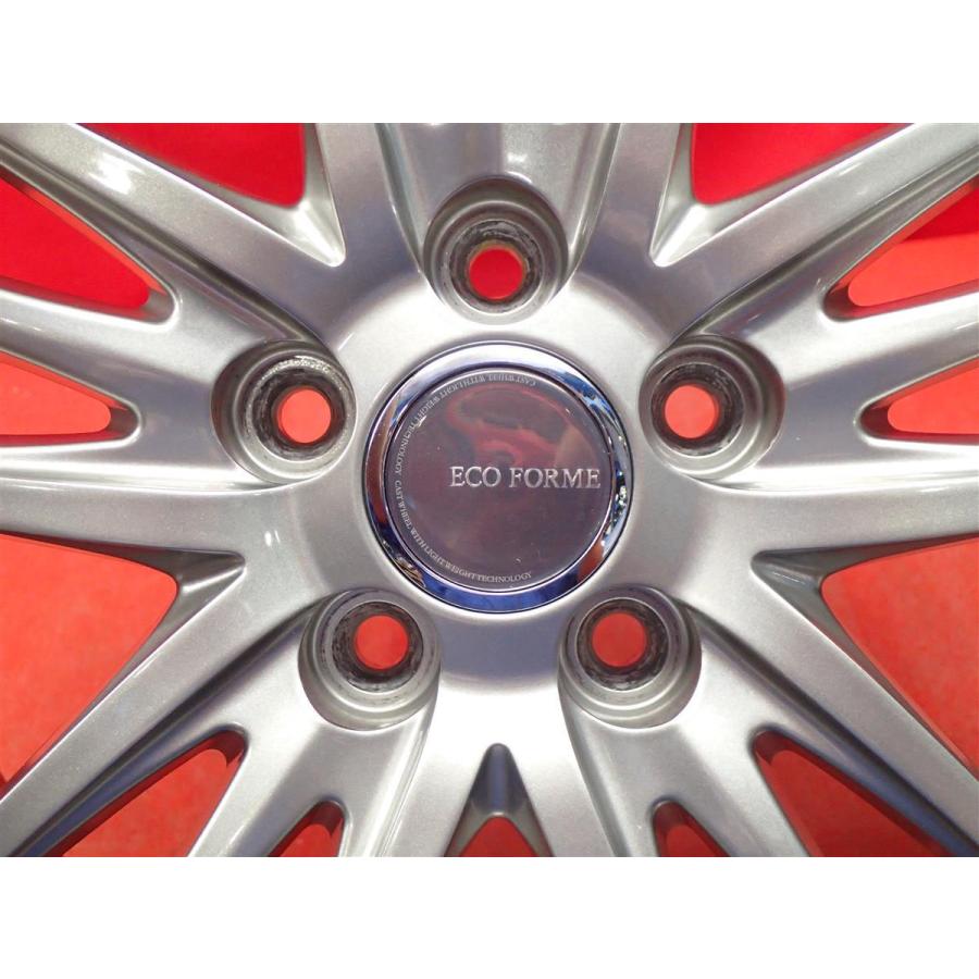 BRIDGESTONE ECO FORME エコフォルム SE-18 ホイール 4本 7J-17 PCD100 5穴 +53 ハブ73 インプレッサ エクシーガ レガシィ などに！ aa17 ...