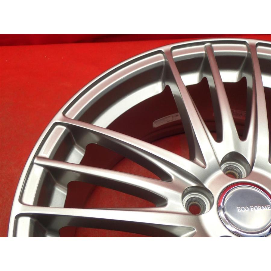 BRIDGESTONE ECO FORME エコフォルム SE-18 ホイール 4本 7J-17 PCD100 5穴 +53 ハブ73 インプレッサ エクシーガ レガシィ などに！ aa17 ...