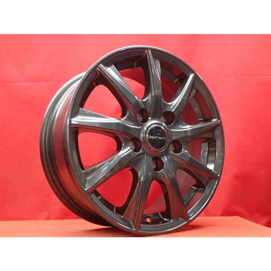 DUFACT デュファクト DT9 社外 中古ホイール 4本 6J 15インチ PCD114.3 5穴 +45 ハブ73 ノア ヴォクシー ステップワゴン アクセラ 等 aa15 ...