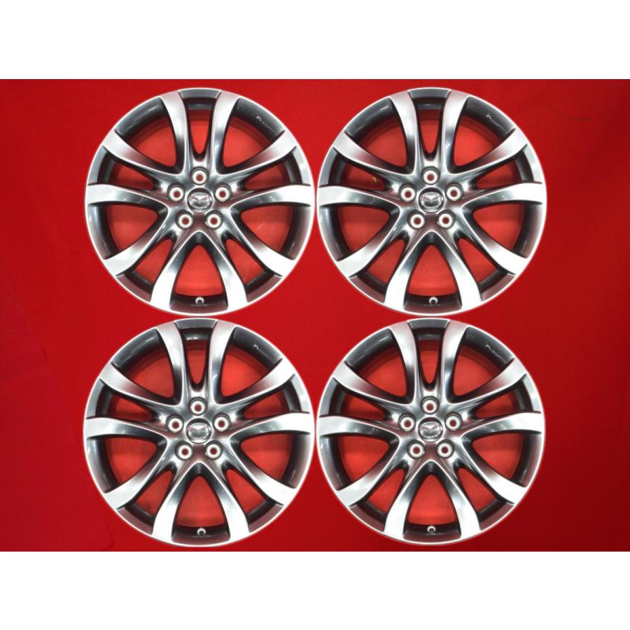 MAZDA マツダ アテンザ GJ系 純正 5スポーク 中古ホイール 4本 7.5J 19インチ PCD114.3 5穴 +45 ハブ67 ...
