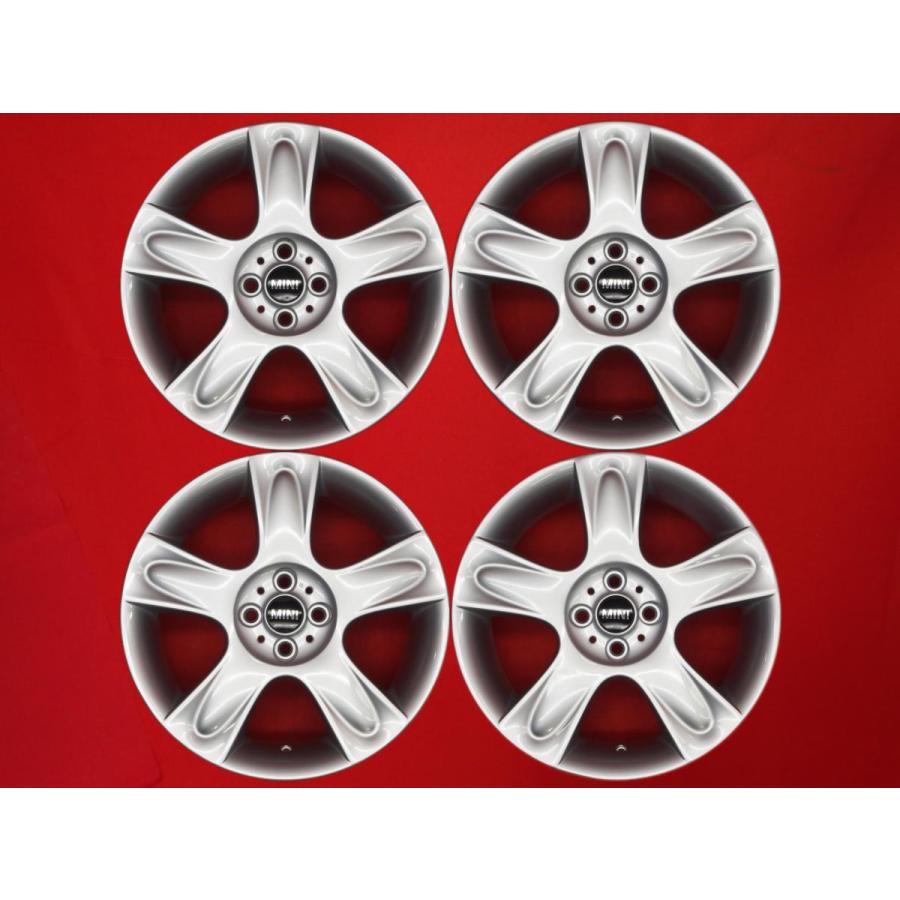MINI ミニ 純正 5スターブレットR91 ホイール 4本 7J-17 PCD100 4穴 +48 ハブ56 6763299 aa17 ...