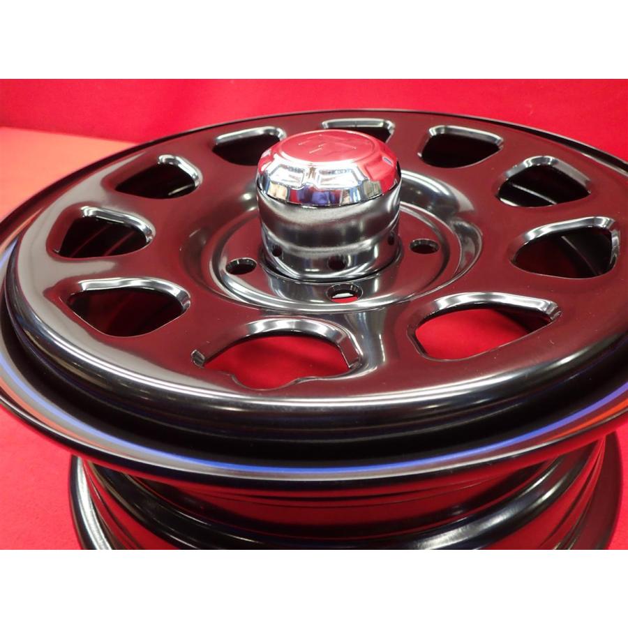 TTD スチール (RED&BLUEライン有) ホイール 4本 5.5J-14 PCD114.3 5穴 +45 ハブ84 タウンエースバン S403/413 専用 aa14 ...