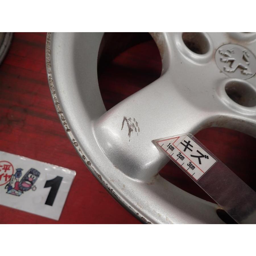 【激安 中古 4本セット】 プジョー 206 純正 アルミホイール 15インチ 6J インセット+28 PCD108 4穴 ハブ径Φ65 cc15 : c050502494 : 太平タイヤ ...