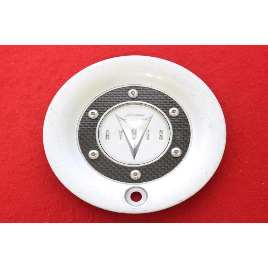 1枚 WORK RYVER 社外 中古 ホイール センタープレート センターカバー エンブレム オーナメント cap : 太平タイヤ ...
