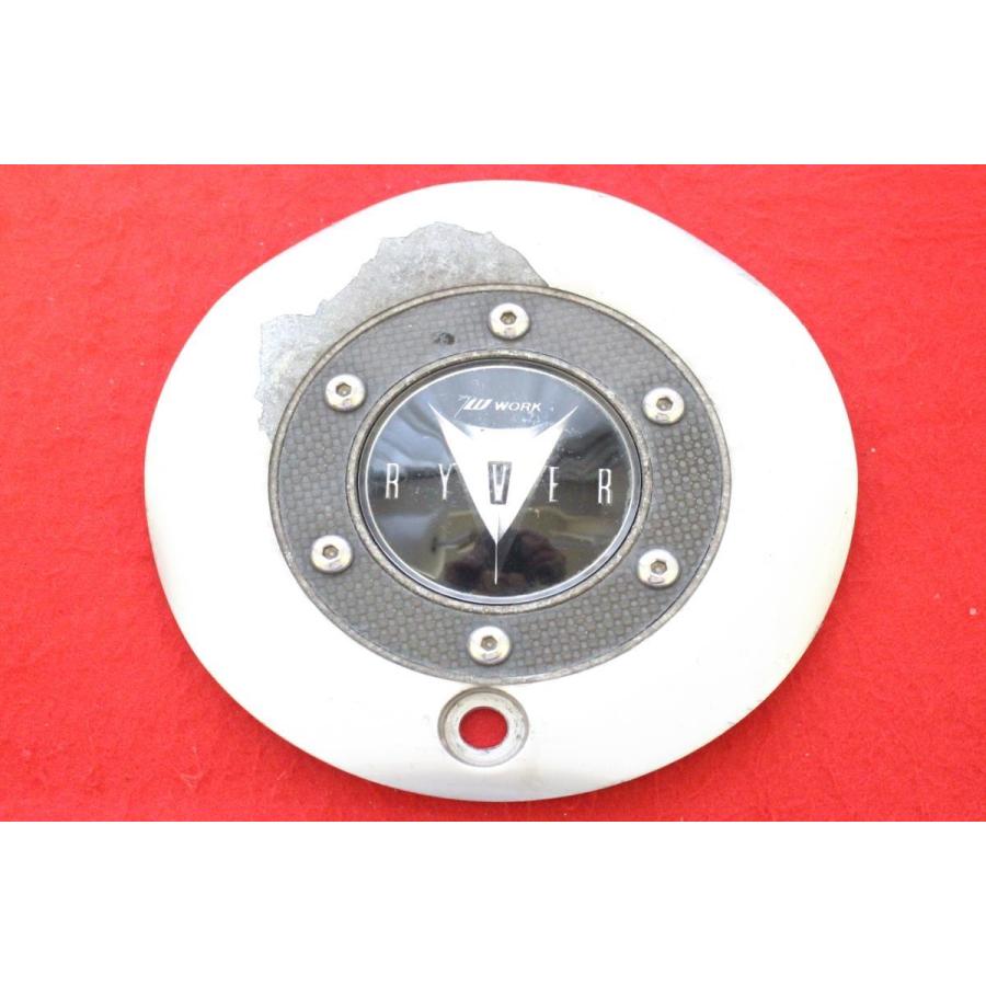 1枚 WORK RYVER 社外 中古 ホイール センタープレート センターカバー エンブレム オーナメント cap : p005002185 ...
