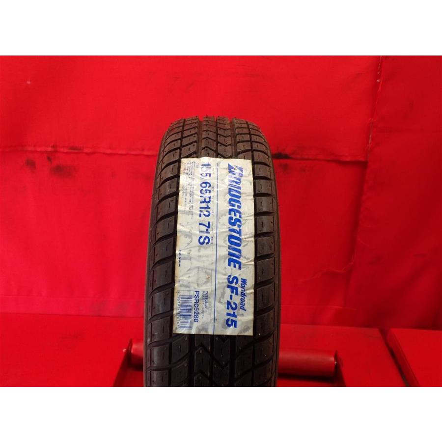 中古タイヤ 155/65R12 71H 単品1本 ブリヂストン SF・215 BRIDGESTONE SF-215 10.0分山 ミニカ ...