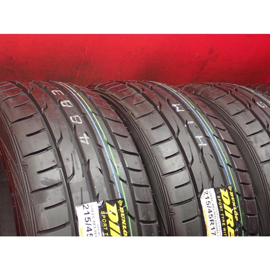 新品タイヤ 215/45R17 87W 4本セット ダンロップ ディレッツァ DZ・102 DUNLOP DIREZZA DZ102 10分山 180SX 86 BRZ CT200h ...
