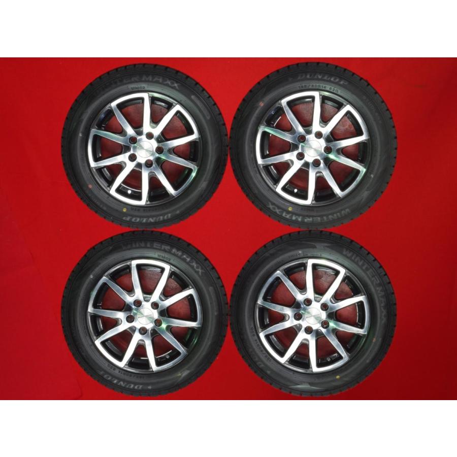スタッドレス 5Wスポークタイプ1P+ダンロップウィンターMAXX02 WM02 185/60R14 9/8.5分山★ポロに！stwt14 : 太平タイヤ Yahoo!ショッピング店 - 通販 ...