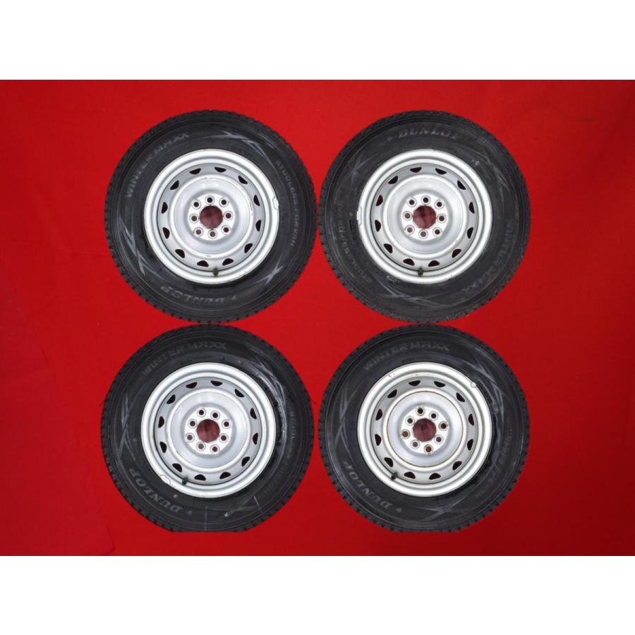【激安 4本SET】ダンロップ ウィンターマックスSV01 [175R14 6PR/8PR LT] キャロウィン スチールホイール VK [5J +39 PCD100/114.3 ...