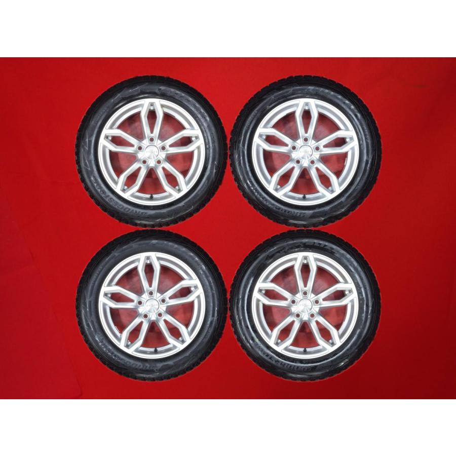 スタッドレス AGA (エージーエー) Welt (ヴェルト)+ ブリヂストン ブリザックDM・V2 [ 255/55R18 ] 9/8.5分山★BMW X5 ハブ径 72.5 stwt18 ...