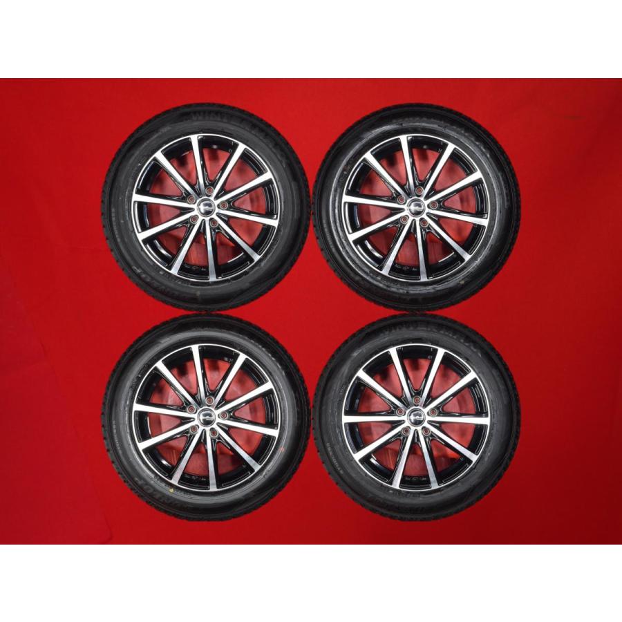 【激安 4本SET】ダンロップ ウィンターマックス02 [215/60R17] 5Wスポーク [7J +38 PCD114.3] 20系アルファード E51エルグランド 等 stwt17 ...