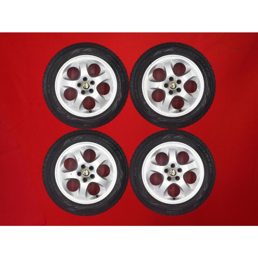 スタッドレス アルファロメオ147純正5本スポーク+ピレリアイスアシンメトリコ[205/55R16]8.5/8.5分山★stwt16 : w051705457 : 太平タイヤ Yahoo ...