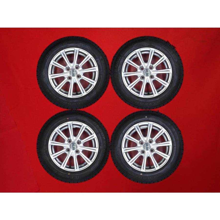 【激安 4本SET】グッドイヤー アイスナビ6 [165/70R14 81Q] MILLOUS(ミルアス) PS [5.5J +38 ...