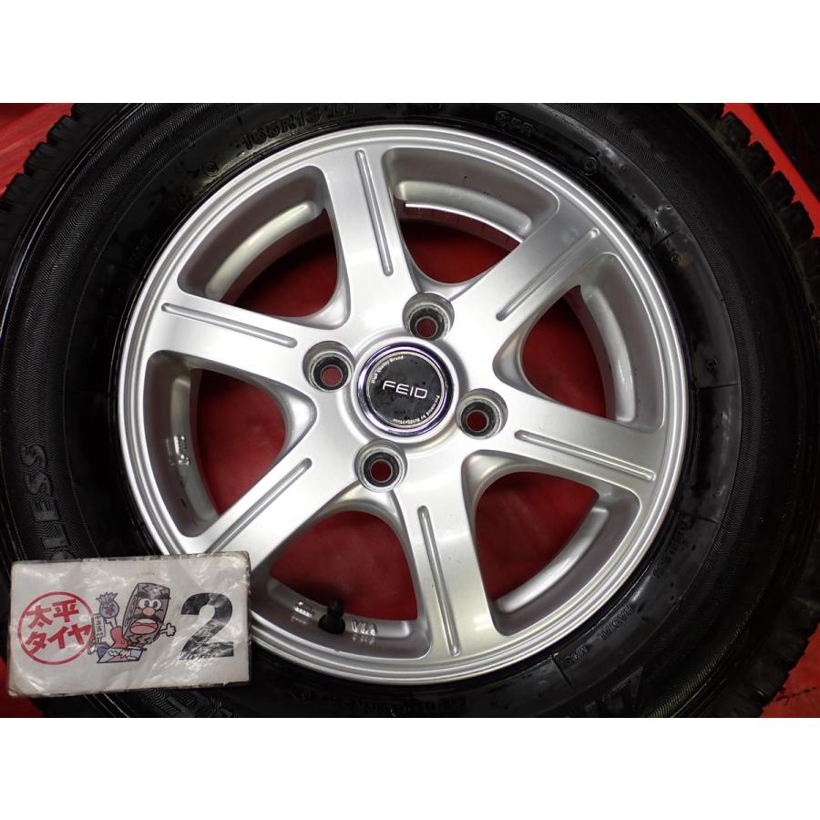 【激安 4本SET】ブリヂストン ブリザック VL1 [165R13 LT 6PR] 6スポーク アルミホイール [4.50B +35 PCD100] 商用車用 バンタイヤ stwt13 ...