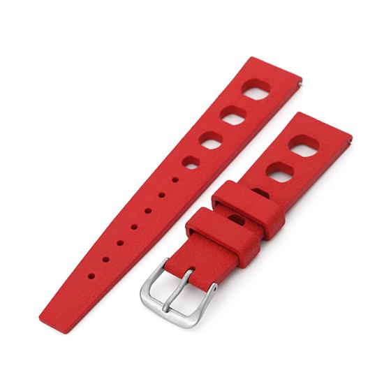 20mm MiLTAT 時計ベルト FKMラバー レッド ラリー ストレートエンド クイックリリース : 時計ベルトのタイコノートジャパン ...