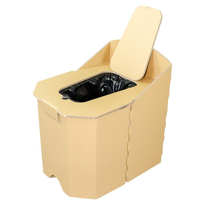 段ボール トイレ 非常用 防災 南海トラフ ダンボール 簡易トイレ 災害 備え 凝固剤 処理袋 付き 10回分 備蓄 断水 台風 地震 アウトドア ドライブ 介護 日本製 : パッケージの ...