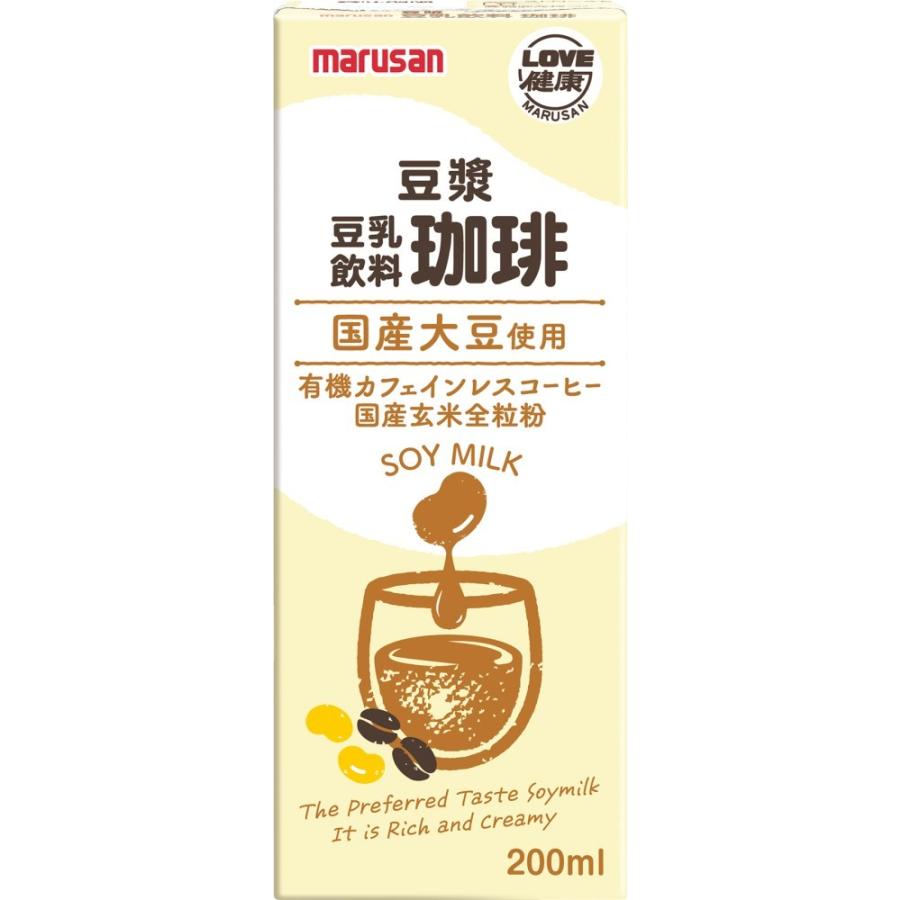 マルサン 豆ジャン 豆乳飲料 珈琲 200ml※24個セット（ケース） : 自然食品のたいよう - 通販 - Yahoo!ショッピング