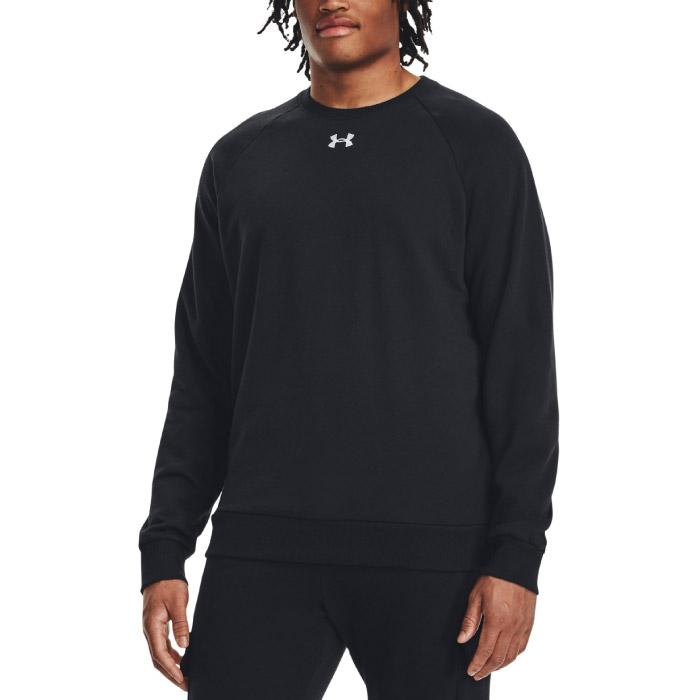 UNDER ARMOUR アンダーアーマー UAライバルフリース クルー メンズ トレーニングウエア トレーナー 吸汗速乾 Black ...