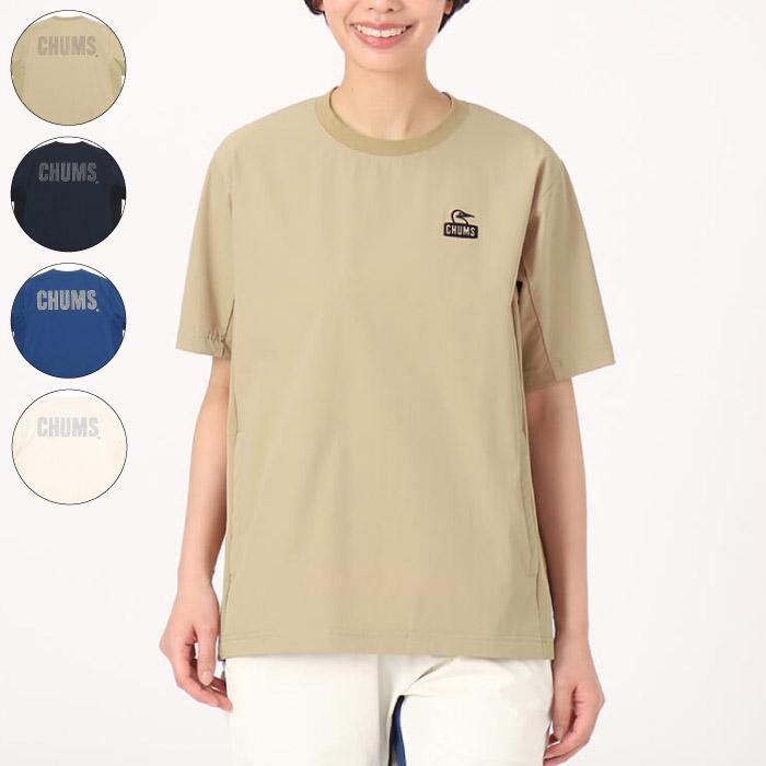 CHUMS チャムス Womens Airtrail Stretch T-Shirt ウィメンズ エアトレイルストレッチチャムスシャツ 半袖Tシャツ レディース アウロドア 4カラー CH11 ...