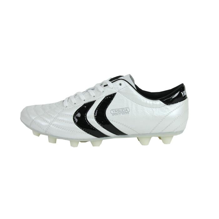 ヤスダ YASUDA サッカースパイク Ligaresta Pro リガレスタプロ ホワイトソール 天然芝・土・人工芝用 ホワイト/ブラック ...