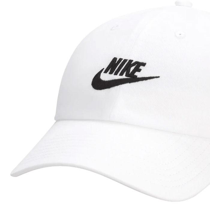 NIKE ナイキ クラブ アンストラクチャード フューチュラ ウォッシュ キャップ 帽子 ツバ付き 2024年秋 ホワイト FB5368 ...
