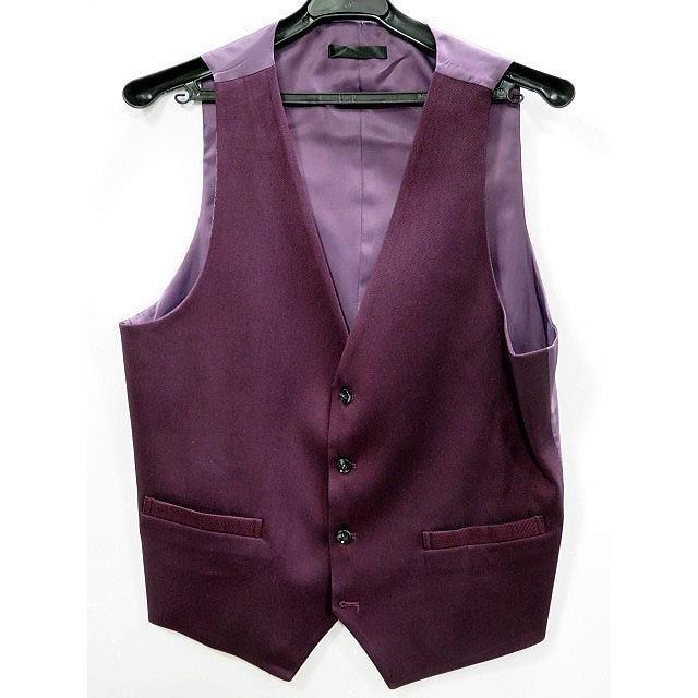 Drop Head ベスト付3点セット ジャガードシングルスーツ 2釦