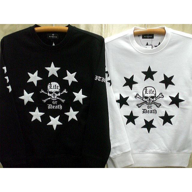 ビーアンビション 裏毛トレーナー スター＆スカル刺繍 BE AMBITION