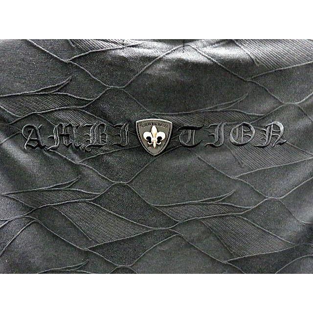 Be Ambition 半袖Tシャツ Vネック 百合ワッペン＆ロゴ刺繍 ビー