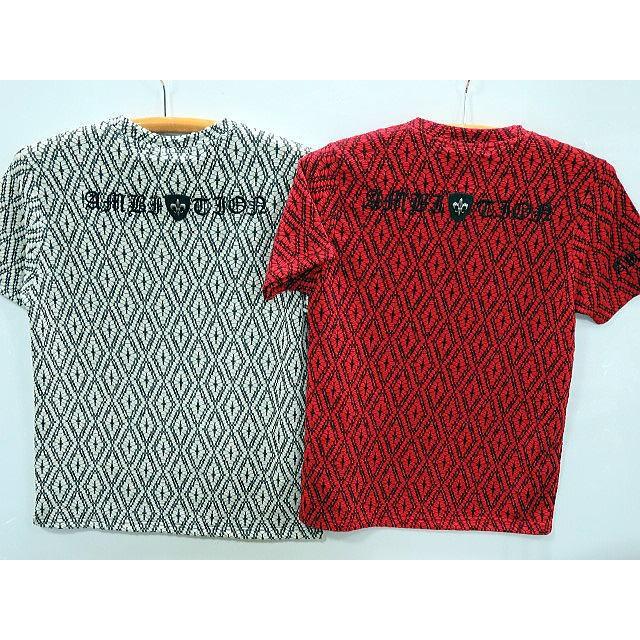 大きいサイズ】Be Ambition 半袖Tシャツ 百合ワッペン＆ロゴ刺繍 ビー