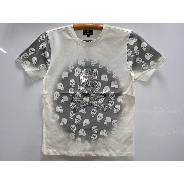 BE AMBITION 半袖Tシャツ ドクロスパンコール ビー・アンビション