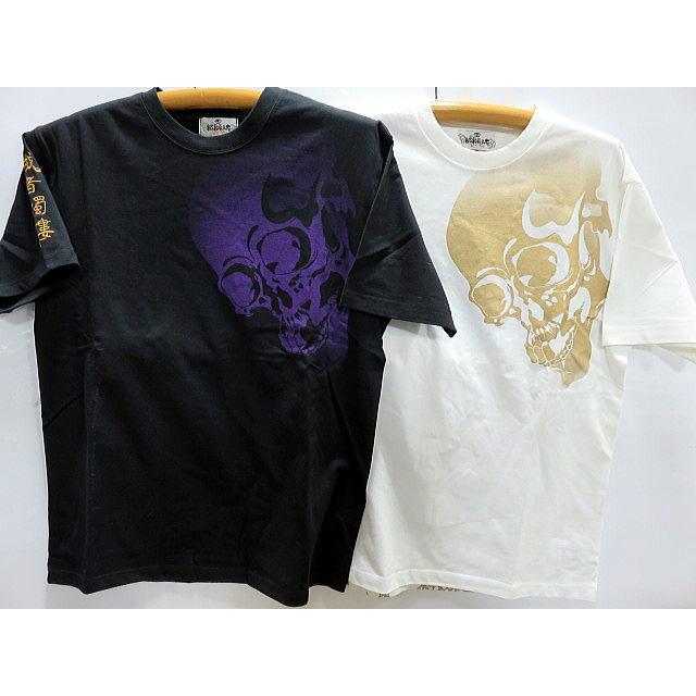 絡繰魂 和柄 半袖Tシャツ 餓者髑髏 ガシャドクロ カラクリ魂
