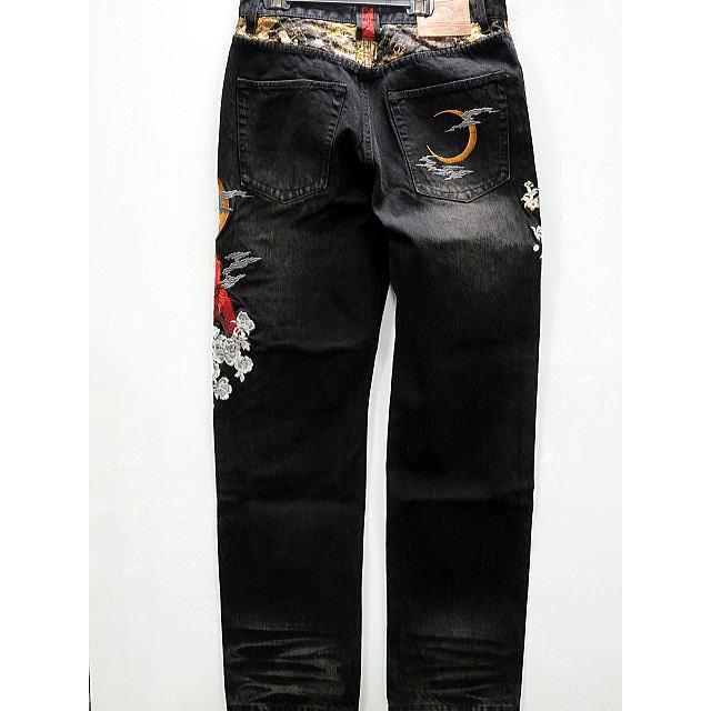 絡繰魂 デニムパンツ 和柄 狼桜極彩 カラクリ魂 : takafuku1915 - 通販