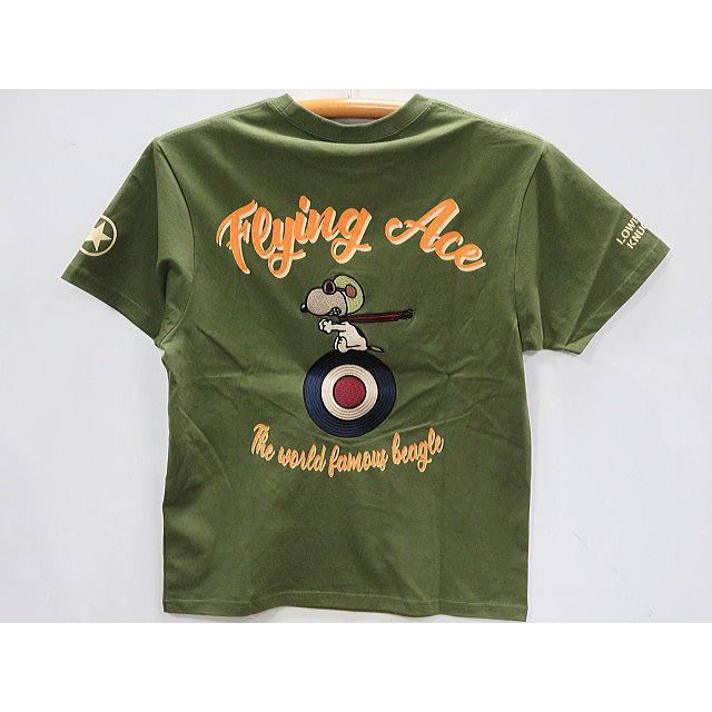 ロウブロウナックル×スヌーピー GO FLYING ACE半袖Tシャツ◇ロウブロウ