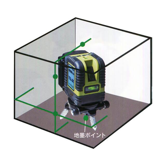高儀 HUT グリーンレーザー墨出し器 TGL-DK 電気屋さん 十字 地墨ポイント コンパクト 折りたたみ脚 : 高橋本社Yahoo!店 - 通販 - Yahoo!ショッピング